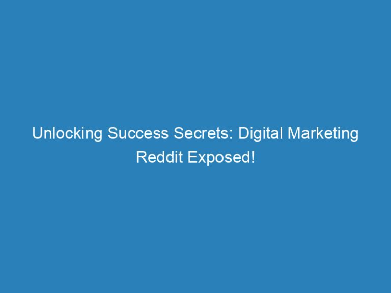 #1 Unlocking Success Secrets: Digital Marketing Reddit Exposed! - 2026
