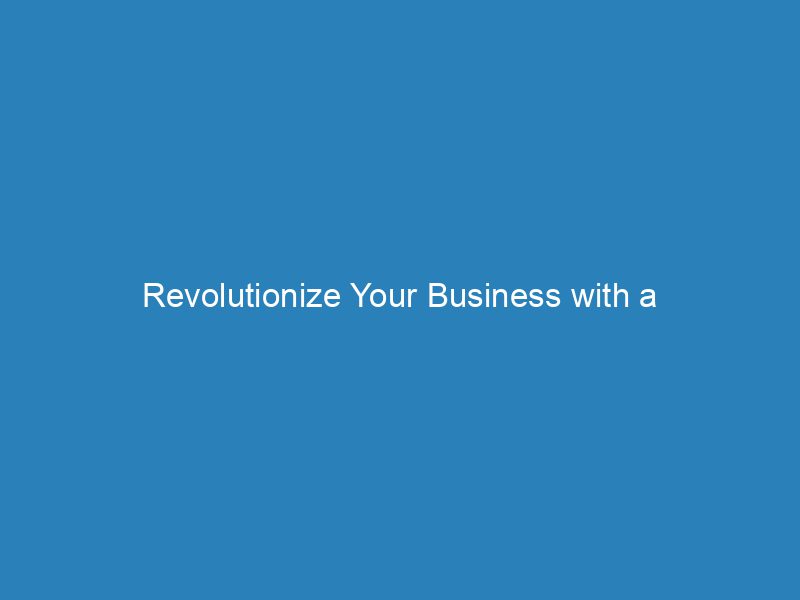Best Revolutionize Your Business with a Stunning Website