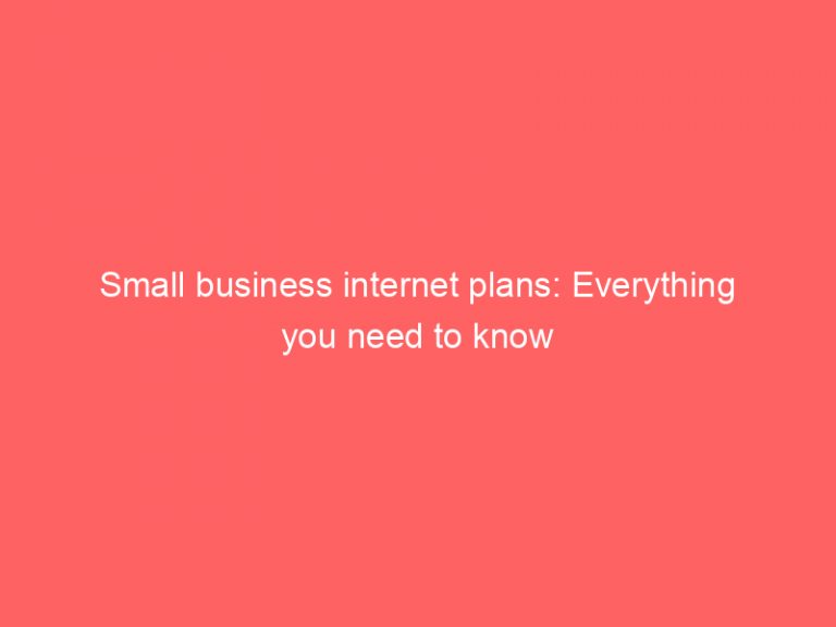 Small Business Internet Plans: Everything You Need To Know - Froggy Ads