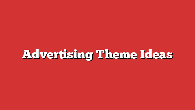 Advertising Theme Ideas - Froggy Ads