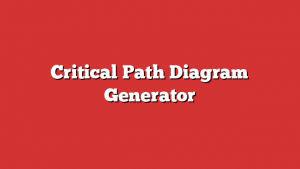 Critical Path Diagram Generator - Free Guide | Froggy Ads - Froggy Ads