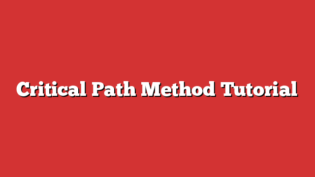 Critical Path Method Tutorial - FroggyAds