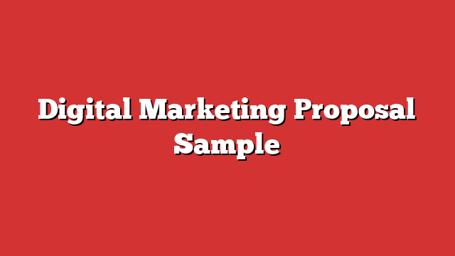 Digital Marketing Proposal Sample - Free Guide | Froggy Ads - Froggy Ads