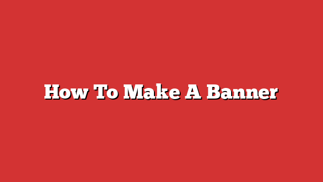 How To Make A Banner - FroggyAds