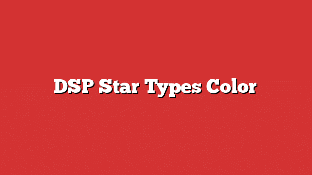 DSP Star Types Color - Free Guide | Froggy Ads - Froggy Ads