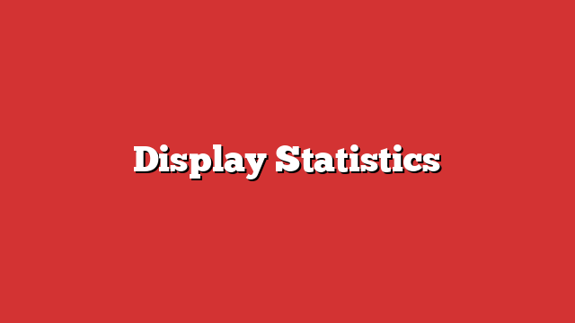 Display Statistics - Froggy Ads