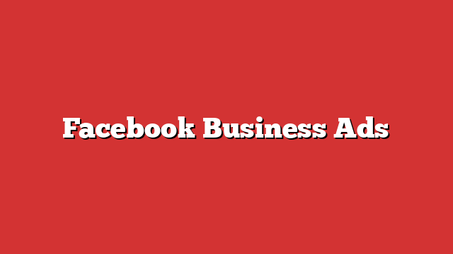 Facebook Business Ads - Froggy Ads