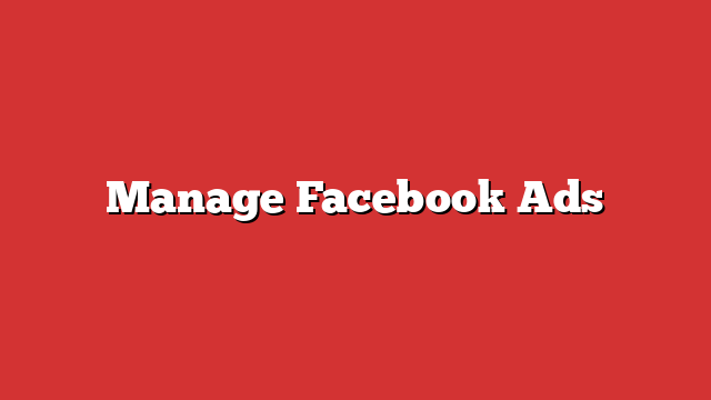 Manage Facebook Ads - Froggy Ads