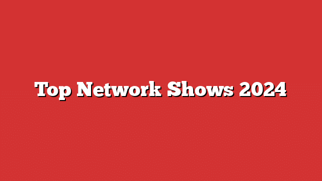 Top Network Shows 2024 - FroggyAds